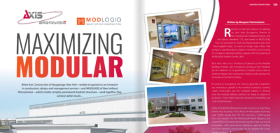 Axis Construction Featured in "Construction in Focus" Magazine - Axis Construction
